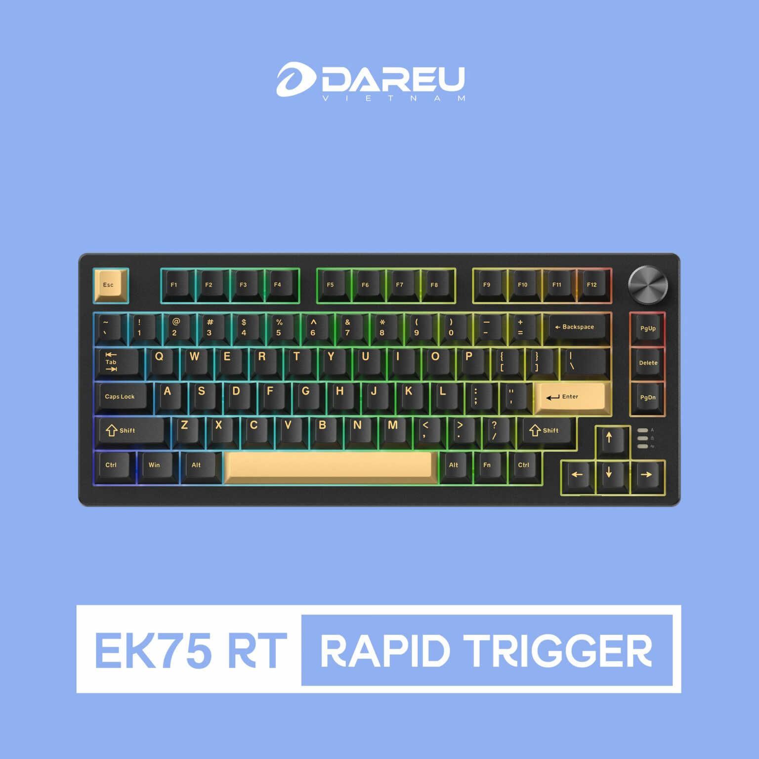 Bàn phím cơ Gaming DAREU EK75 (2 sides RGB strip, DareU DREAM sw, Type-C) - Dareu Official Store ...