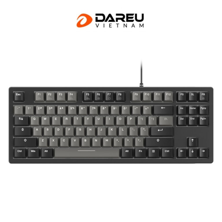 Bàn phím cơ Gaming DAREU EK87 v2 GRAY BLACK (2 sides RGB strip, Multi ...